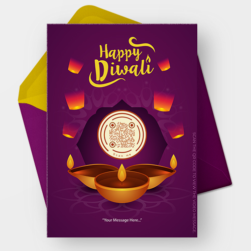 Interactive Diwali Greetings - Floating Lantern